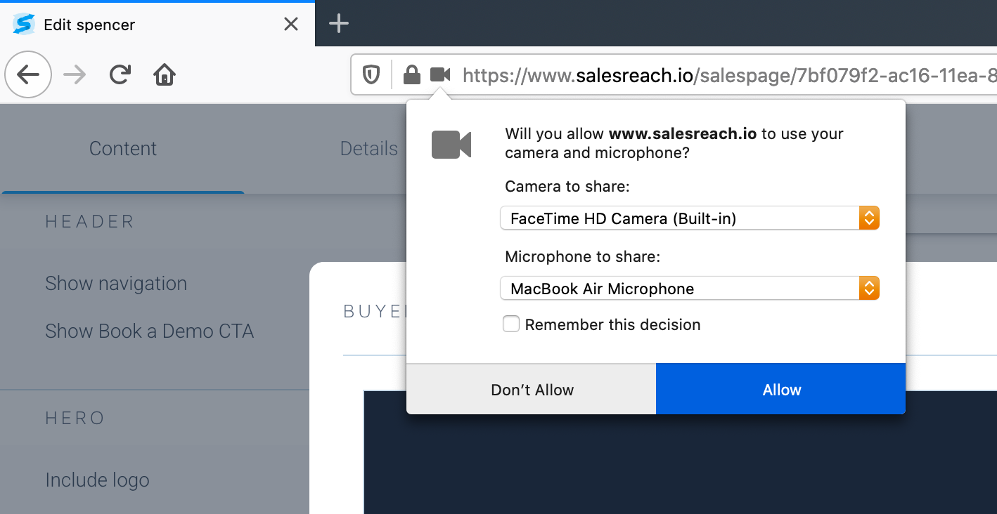 How to Allow Camera and Mic Permissions on Mozilla Firefox